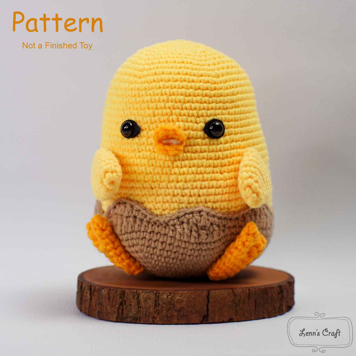 Shakipiyo pollo con caparazón amigurumi patrón de muñeco de ganchillo ...